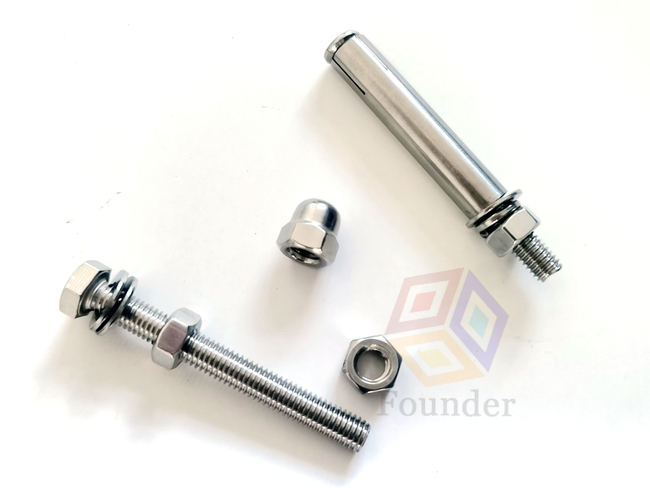 Wall anchors with internal thread